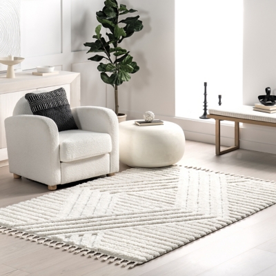 Click here for nuLOOM Risette 5 x 8 Area Rug  Ivory prices