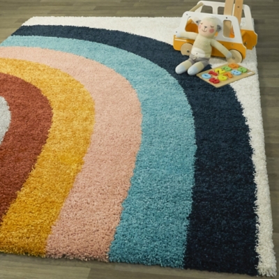 Click here for Balta Amelia Kids Modern Rainbow 8 9 x 12 Area Rug... prices
