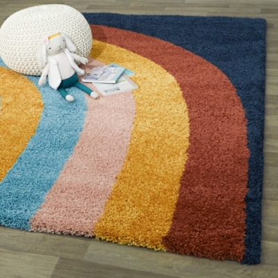 Click here for Balta Amelia Kids Modern Rainbow 4 4 x 6 Runner Ru... prices