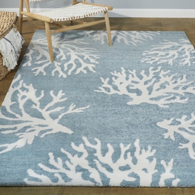 Click here for Balta Caistor Coastal Coral Print 2 7 x 7 Runner R... prices