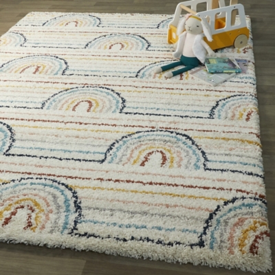 Click here for Balta Hailey Kids Rainbow Stripe 6 7 x 9 Area Rug... prices