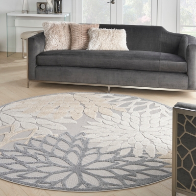 Click here for Nourison Aloha 10 x Round Natural Indoor/Outdoor T... prices