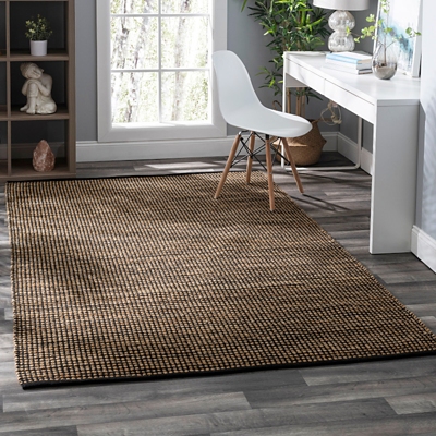 Home Conservatory Gravel Handwoven Jute Area Rug | Ashley