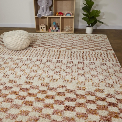 Click here for Balta Mendieta Checkered Shag 7 10 x 10 Area Rug... prices
