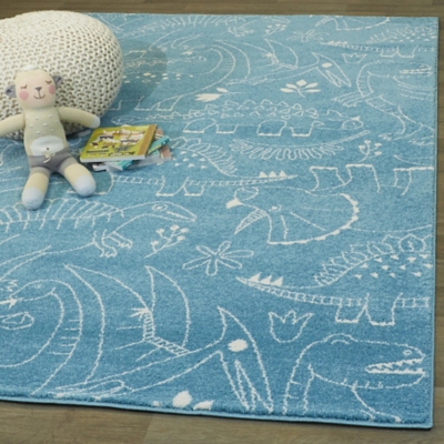 Click here for Balta Parker Dinosaur Kids 5 3 x 7 Area Rug  Light... prices