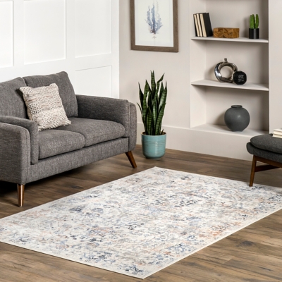 Click here for nuLOOM Everlee Faded Persian Machine Washable Area... prices