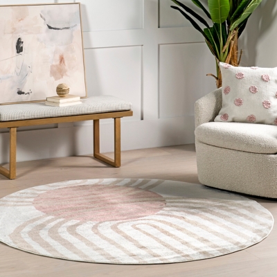 Click here for nuLOOM Shandra Abstract Sky Area Rug  Blush prices