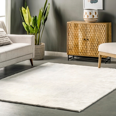 Click here for nuLOOM Loni Solid Machine Washable Shag Area Rug... prices