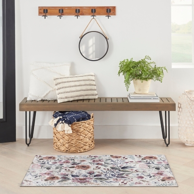 Click here for Nourison Home Machine Washable Series Rug  Ivory/P... prices