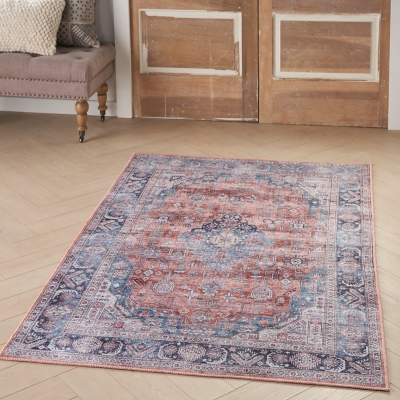 Click here for Nourison Home Elegant Washables Rug  Blue Multi prices
