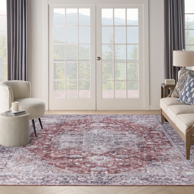 Click here for Nicole Curtis Machine Washable Series Rug  Ivory/B... prices