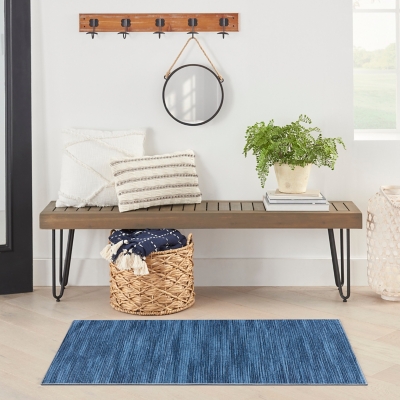 Click here for Nourison Home Machine Washable Series Rug  Blue prices