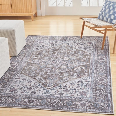 Click here for Nicole Curtis Machine Washable Series Rug  Green prices