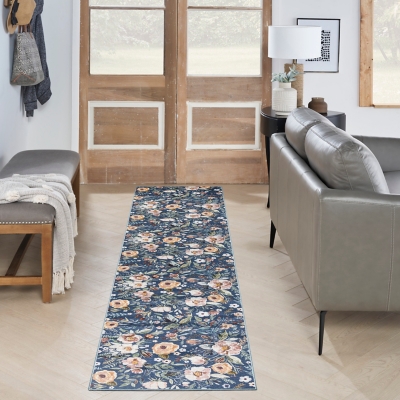 Click here for Nourison Home Machine Washable Series Rug  Navy Mu... prices