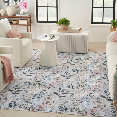Click here for Nourison Home Elegant Washables Rug  Gray Multi prices