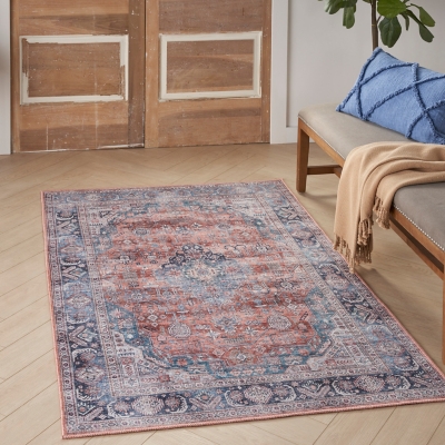 Click here for Nourison Home Elegant Washables Rug  Blue Multi prices
