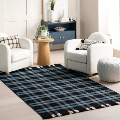 Click here for nuLOOM Denton Country Plaid Wool Fringe Area Rug... prices
