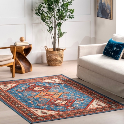 Click here for nuLOOM Idell Persian Medallion Machine Washable Ar... prices