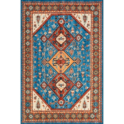 nuLOOM Idell Persian Medallion Machine Washable Area Rug | Ashley