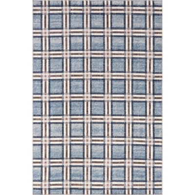 nuLOOM Steph Windowpane Plaid Machine Washable Area Rug | Ashley