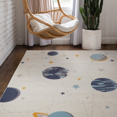 Click here for Balta Galaxy Orbit Kids 5 3 x 7 Area Rug  Cream prices
