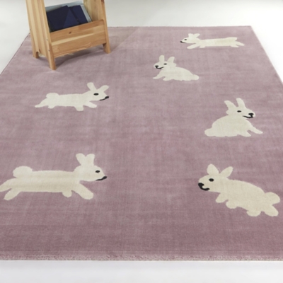 Click here for Balta Hop Kids Rabbit 5 3 x 7 Area Rug  Lavender prices