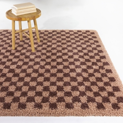 Click here for Balta Covey Checkered Shag 8 9 x 12 Area Rug  Burg... prices