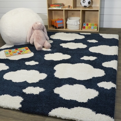 Click here for Balta Clouds Kids Shag 5 3 x 7 Area Rug  Navy prices