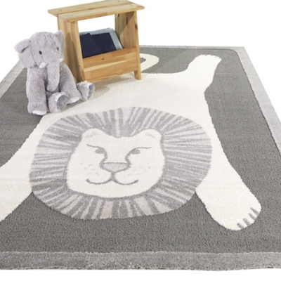 Click here for Balta Leone Kids Lion 5 3 x 7 Area Rug  Gray prices