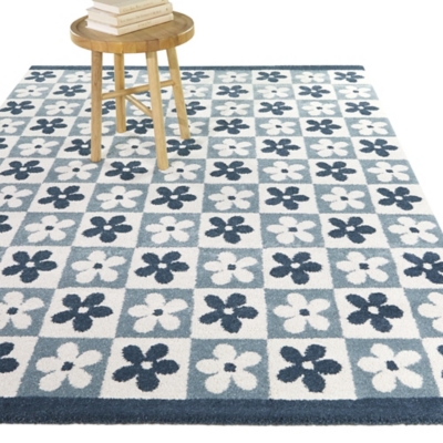 Click here for Balta Ambrose Modern Floral 5 3 x 7 Area Rug  Navy... prices