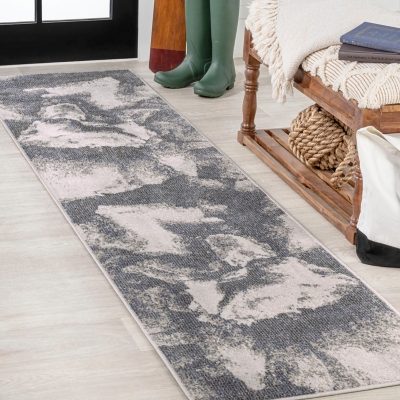 Click here for Jonathan Y Petalo Abstract Two-Tone Area Rug  Gray... prices