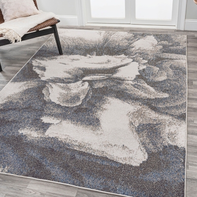 Click here for Jonathan Y Petalo Abstract Two-Tone Area Rug  Gray... prices