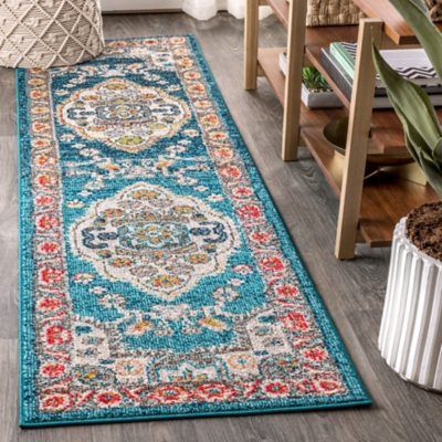 Click here for Jonathan Y Geneva Medallion Area Rug  Blue/Yellow prices
