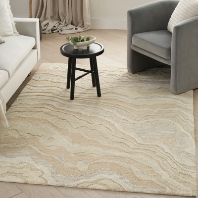 Click here for Nourison Home Graceful Area Rug 4 x 6  Beige prices