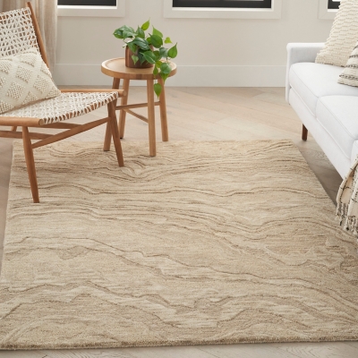 Click here for Nourison Home Graceful Area Rug 5 x 7  Taupe prices