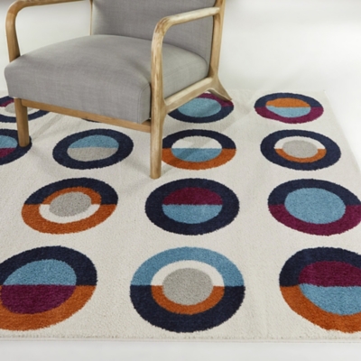 Click here for Curie Modern Geometric 5 3 x 7 Area Rug  Multi prices