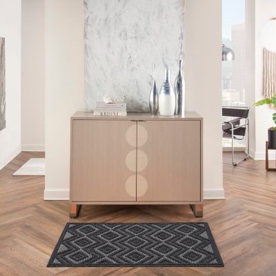 Click here for Nourison Home Versa 2 x 4 Area Rug  Charcoal Black prices