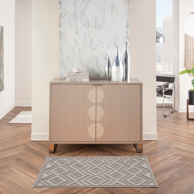 Click here for Nourison Home Versa 2 x 4 Area Rug  Silver/Gray prices