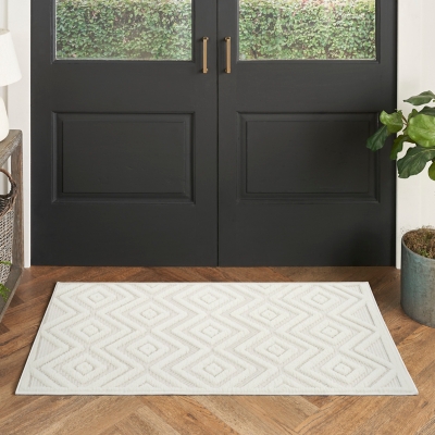 Click here for Nourison Home Versa 2 x 4 Area Rug  Ivory/White prices