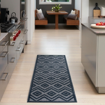 Click here for Nourison Home Versa 2 x 6 Area Rug  Navy Blue prices