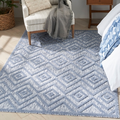 Click here for Nourison Home Versa 4 x 6 Area Rug  Denim Blue prices