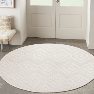 Click here for Nourison Home Versa 5 Area Rug  Ivory/White prices