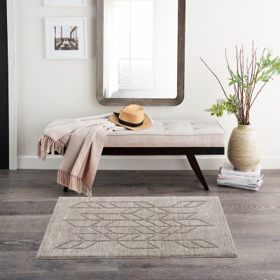 Click here for Nourison Home Alessia 2 x 3 Area Rug  Gray prices