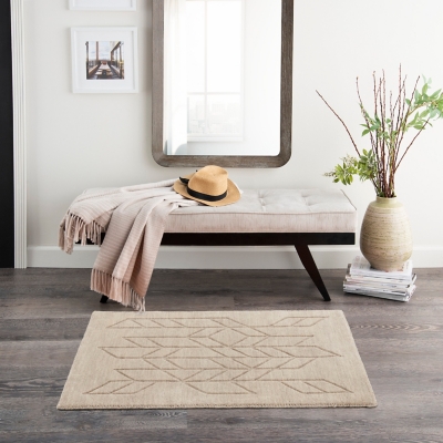 Click here for Nourison Home Alessia 2 x 3 Area Rug  Beige prices