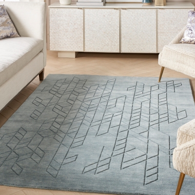 Click here for Nourison Home Alessia 53 x 75 Area Rug  Blue prices