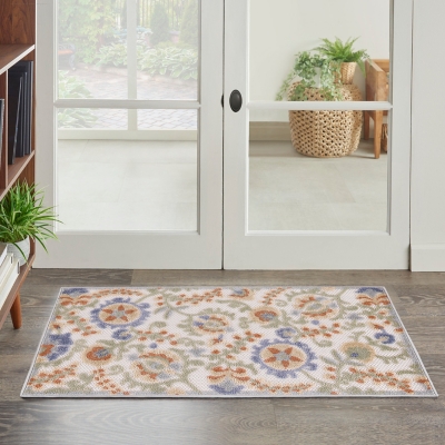 Click here for Nourison Home Splash 28 X 4 Leafy Vines Indoor/Out... prices