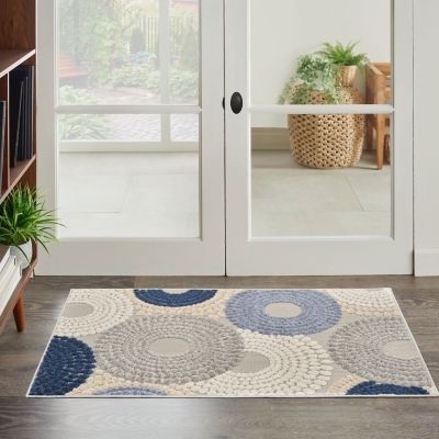 Click here for Nourison Home Splash 28 X 4 Circular Floral Area R... prices