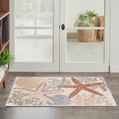 Click here for Nourison Home Splash 28 X 4 Sea Star Indoor/Outdoo... prices