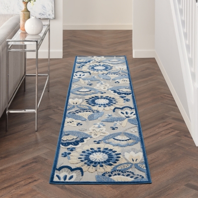 Click here for Nourison Home Splash 23 X 12 Leafy Vines Runner  B... prices