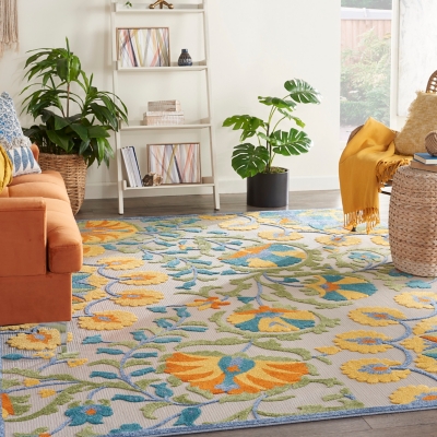 Click here for Nourison Home Splash 12 X 15 Petals Area Rug  Mult... prices